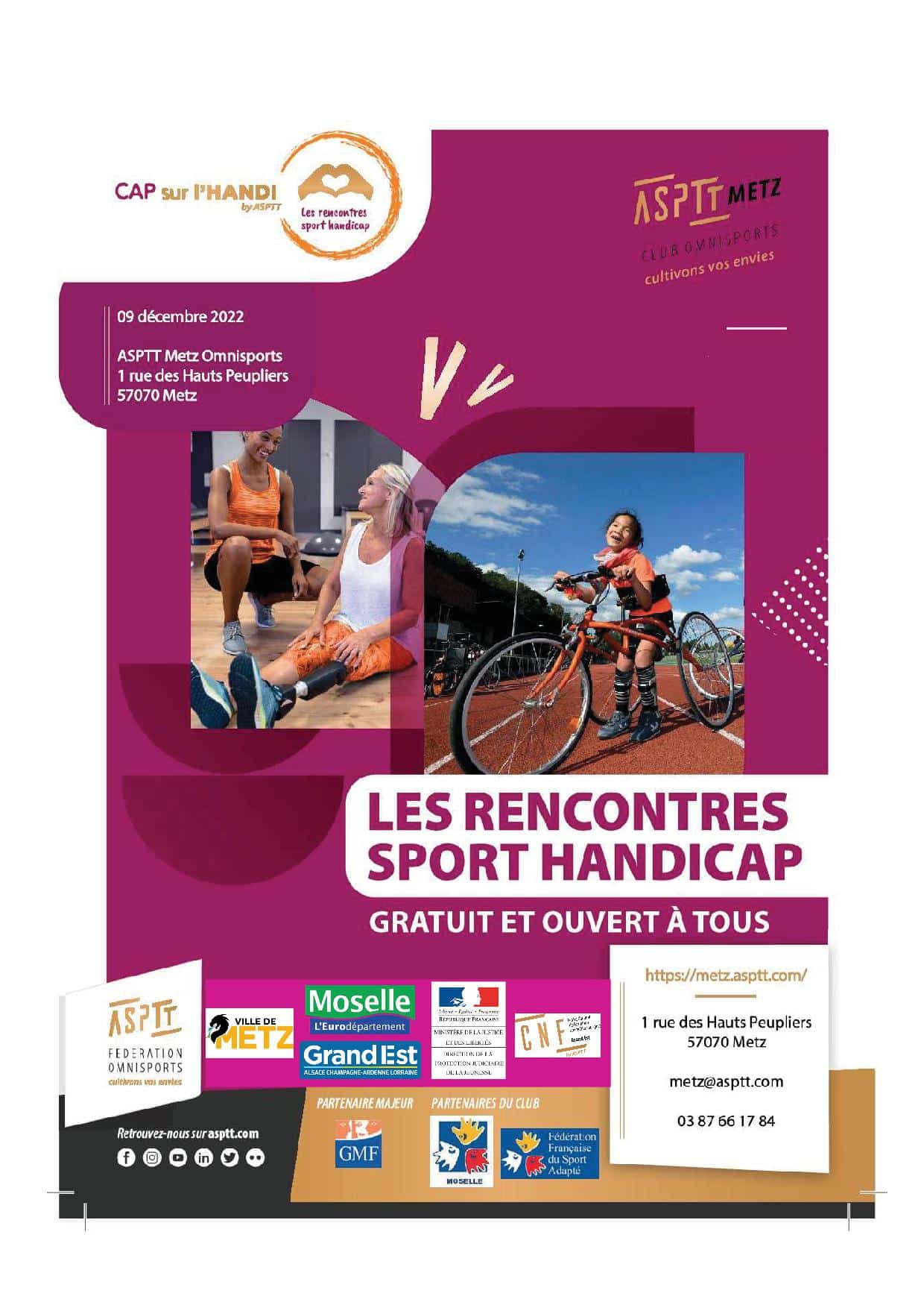 BILAN CAP SUR L'HANDI 2ème édition - ASPTT Metz Club Omnisports