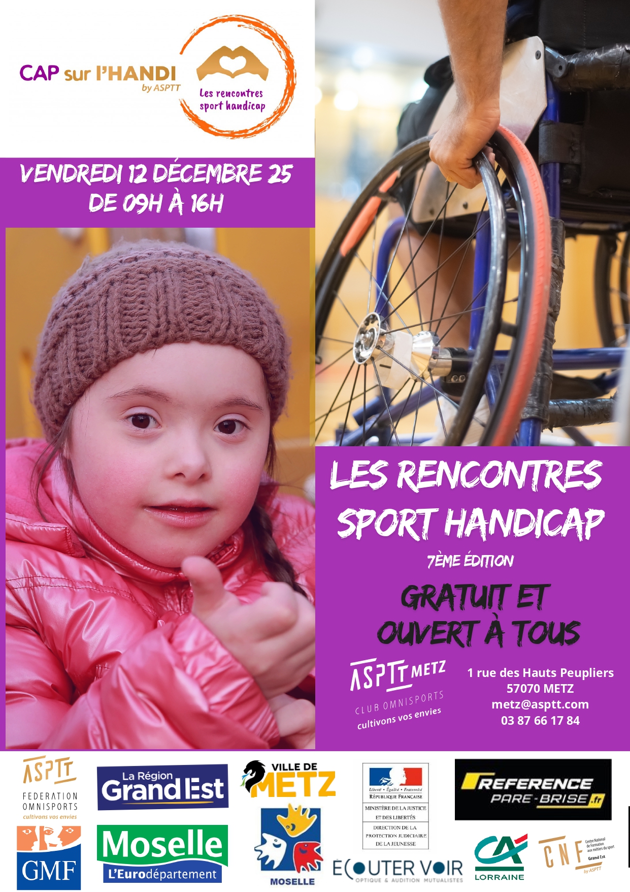 CAP SUR L'HANDI By ASPTT METZ : Vendredi 12 décembre 2025 - ASPTT Metz ...